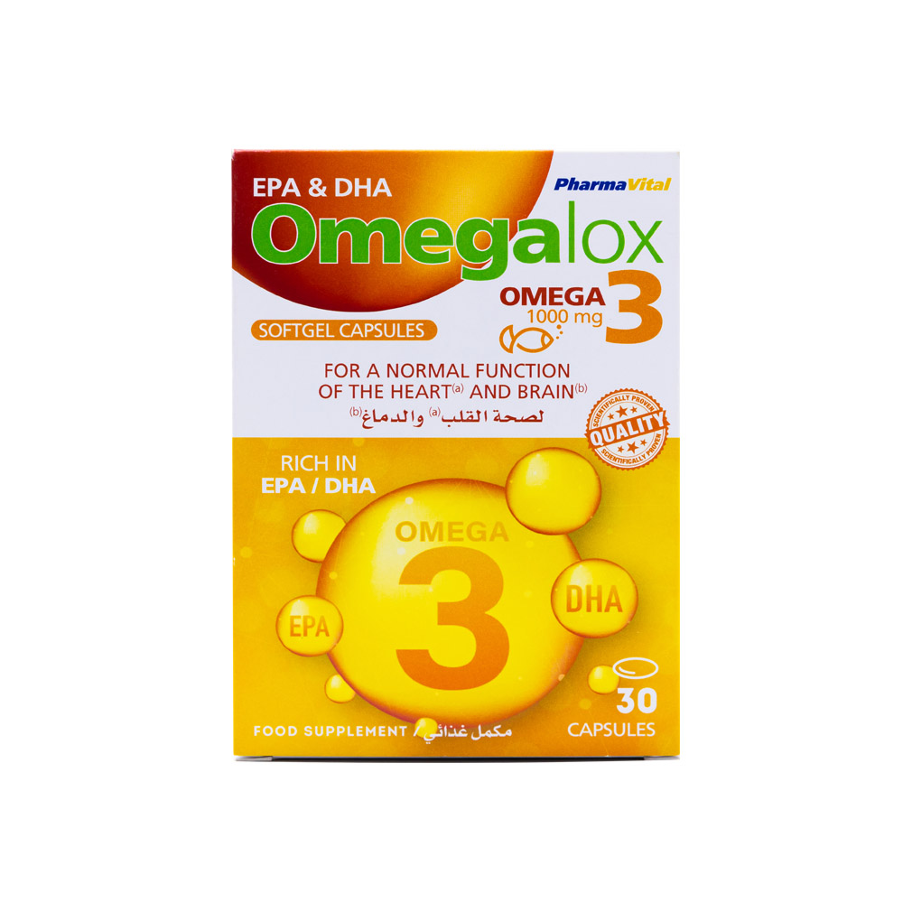 Healthera Omegalox Omega3-1000Mg.-30Serv.-30Caps | Maxmuscle Elite